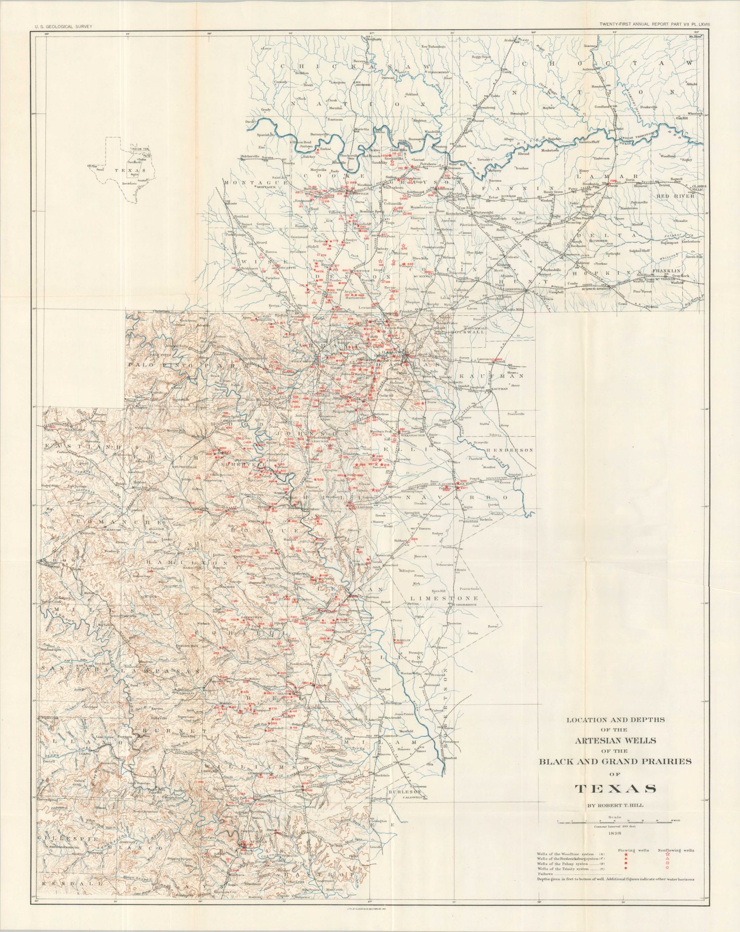 Geography and Geology of the Black and Grand Prairies, Texas - Curtis Wright Maps