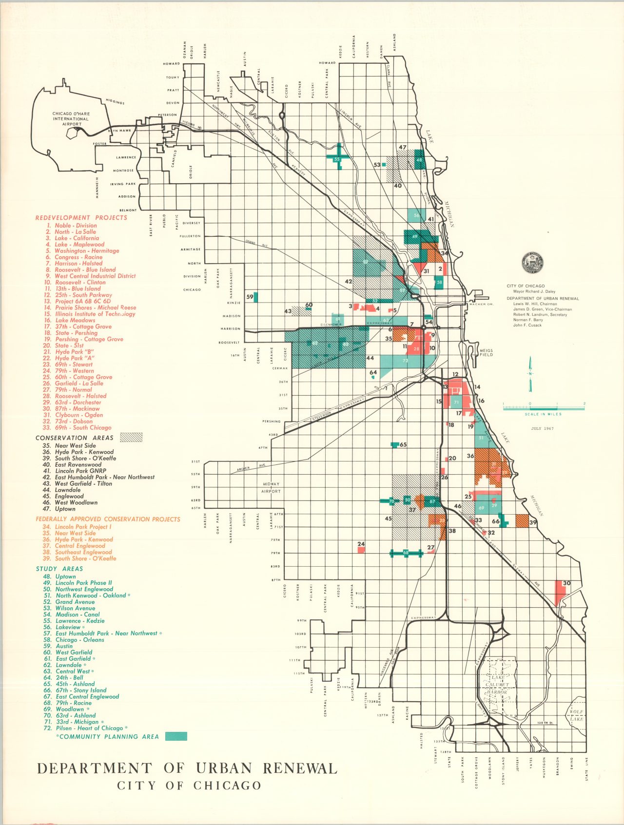 [Maps of Chicago Urban Renewal Projects] - Curtis Wright Maps