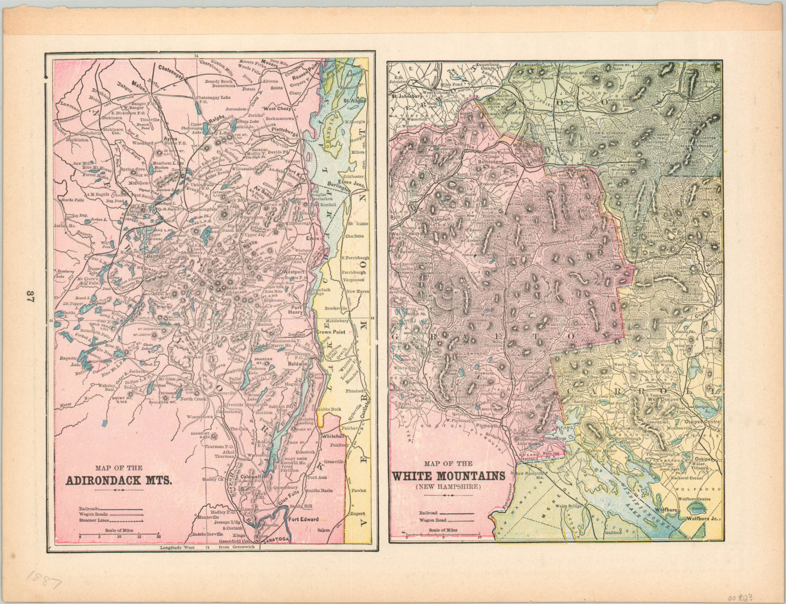 Adirondack Mountain Range Map
