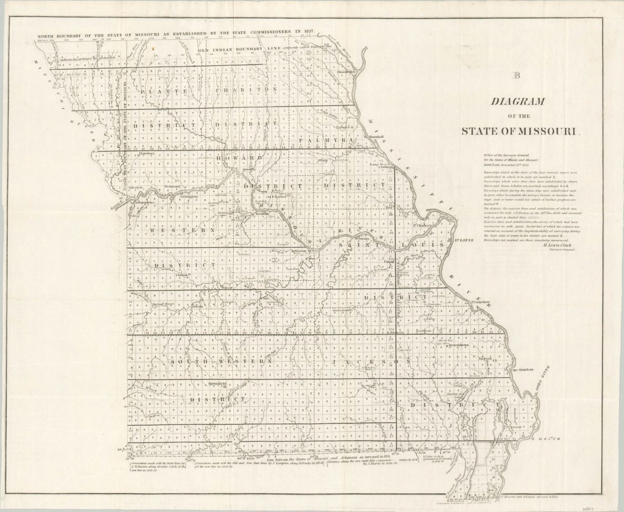 Diagram of the State of Missouri - Curtis Wright Maps