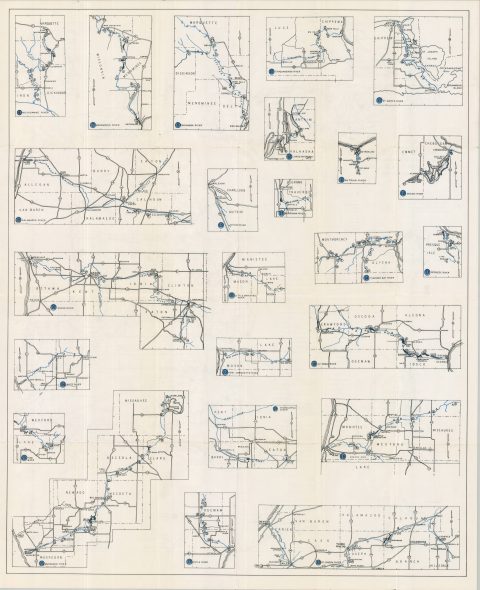 Michigan Canoe Trails - Curtis Wright Maps