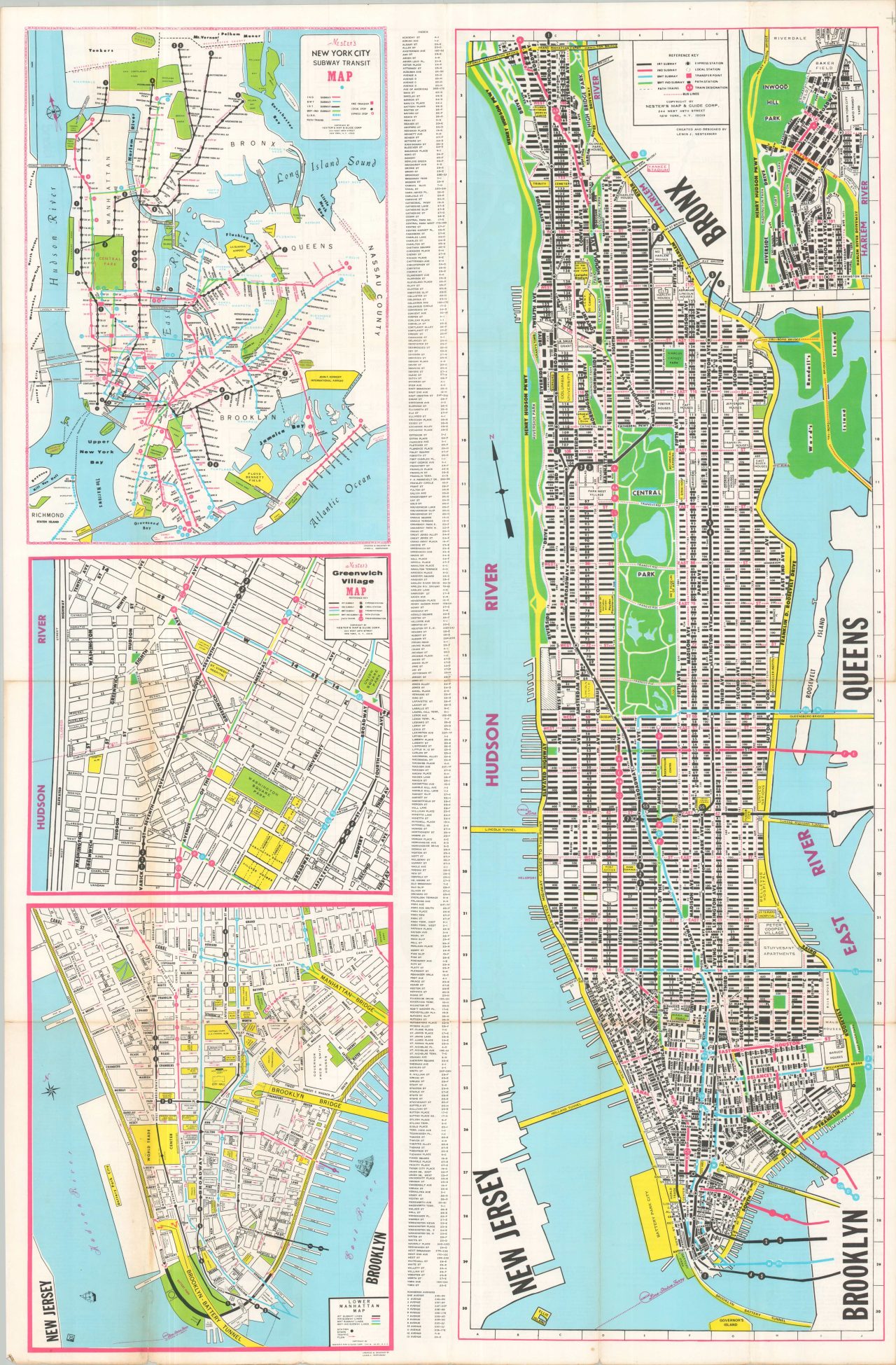 Nester's New York City Maps - Curtis Wright Maps