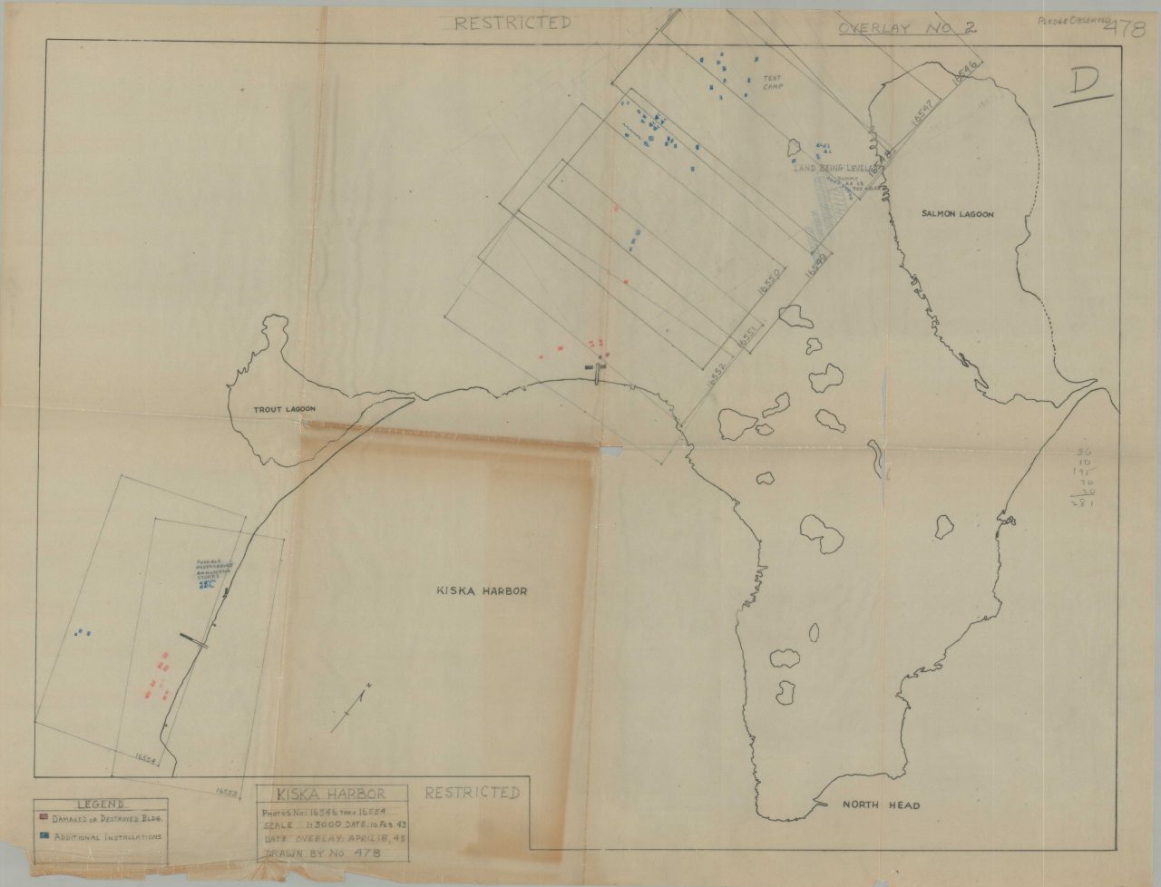 Kiska Harbor [RESTRICTED WWII Overlays] - Curtis Wright Maps