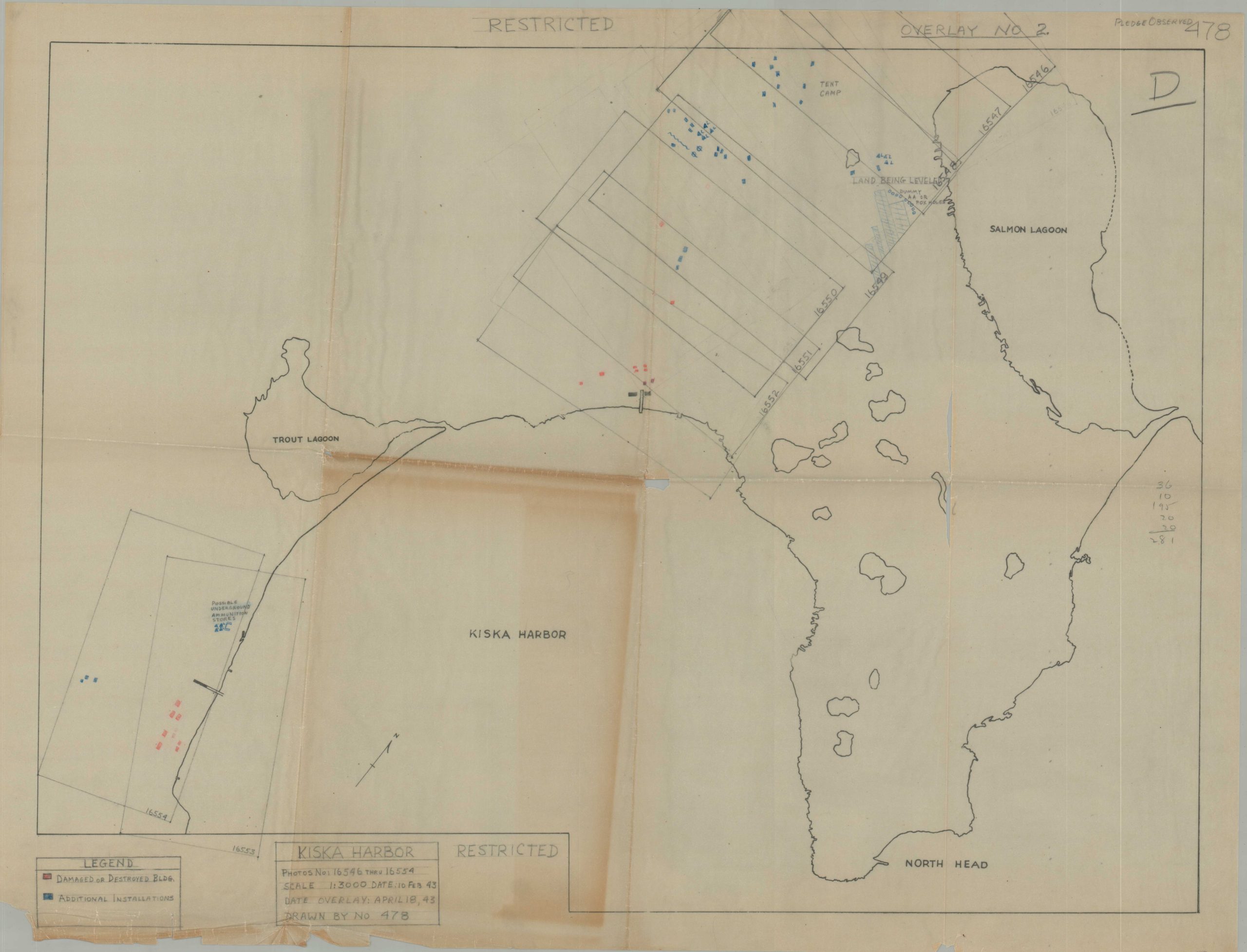 Kiska Harbor [RESTRICTED WWII Overlays] - Curtis Wright Maps