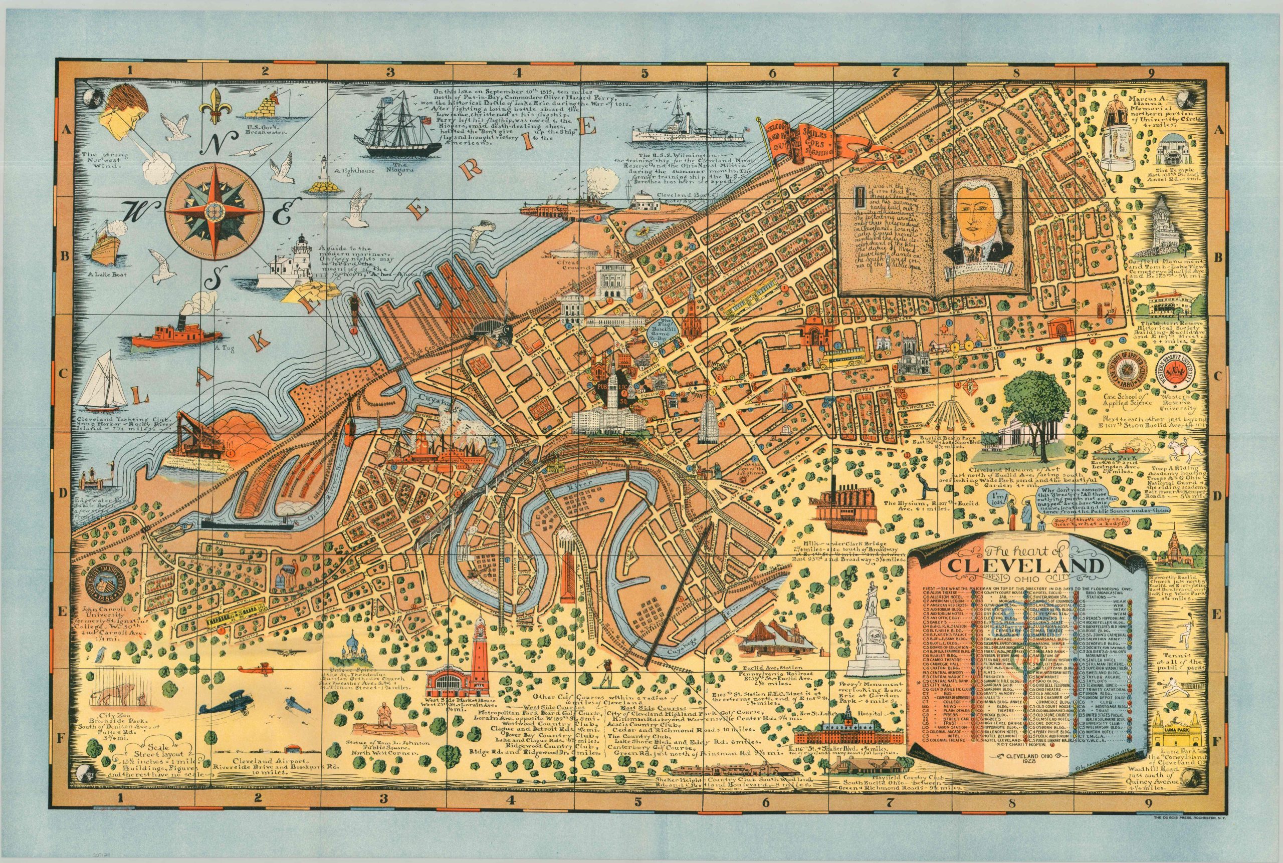The Heart of Cleveland Forest City Ohio - Curtis Wright Maps