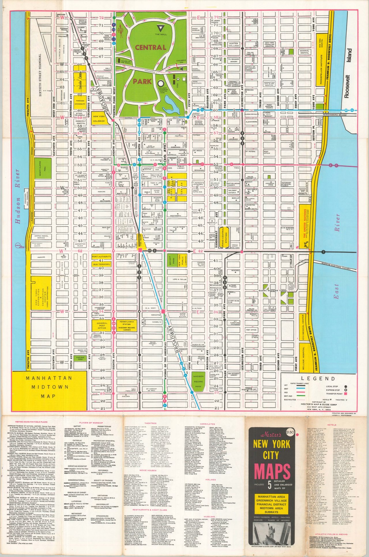 Nester's New York City Maps - Curtis Wright Maps