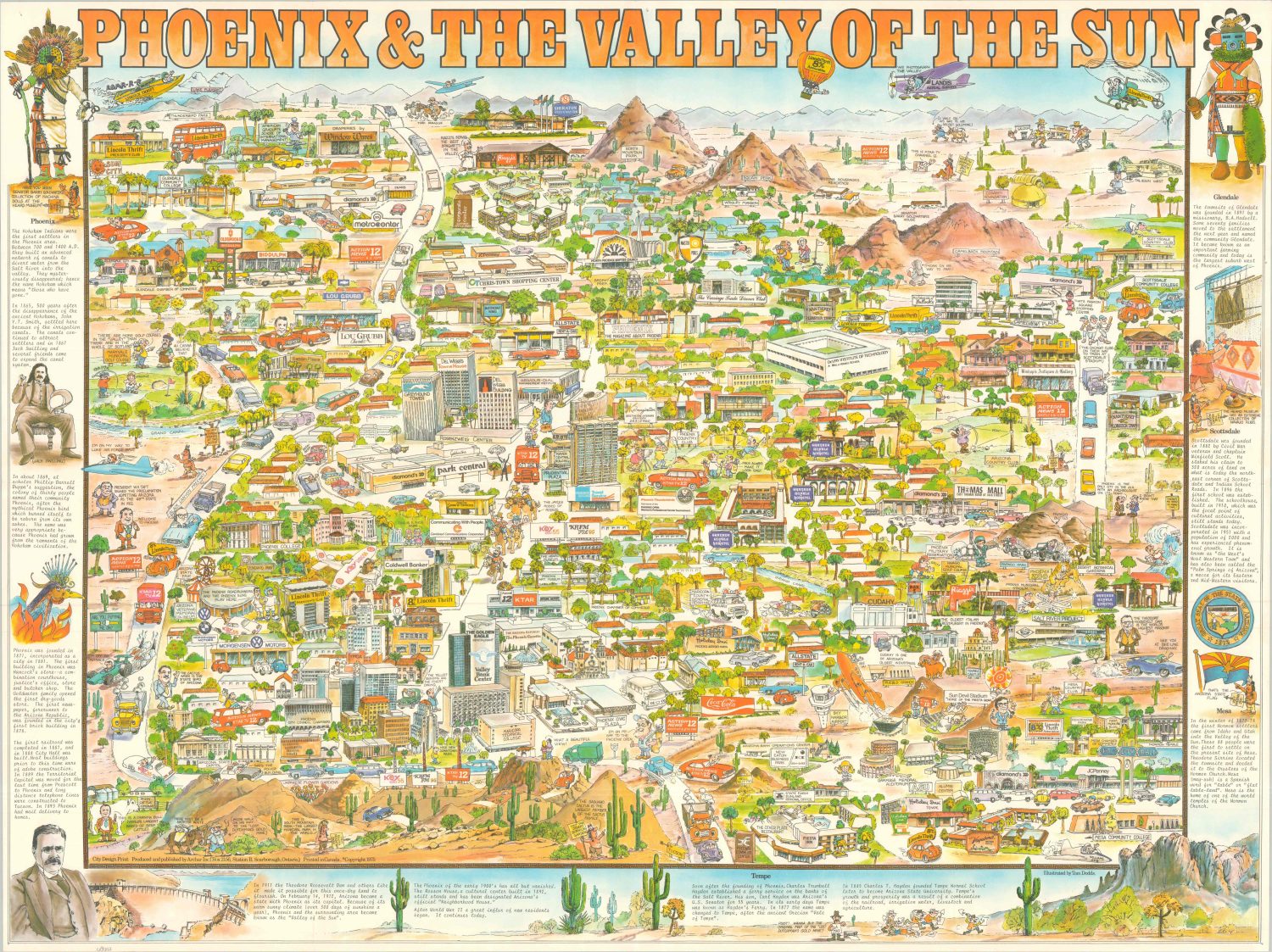 Phoenix & The Valley of the Sun - Curtis Wright Maps