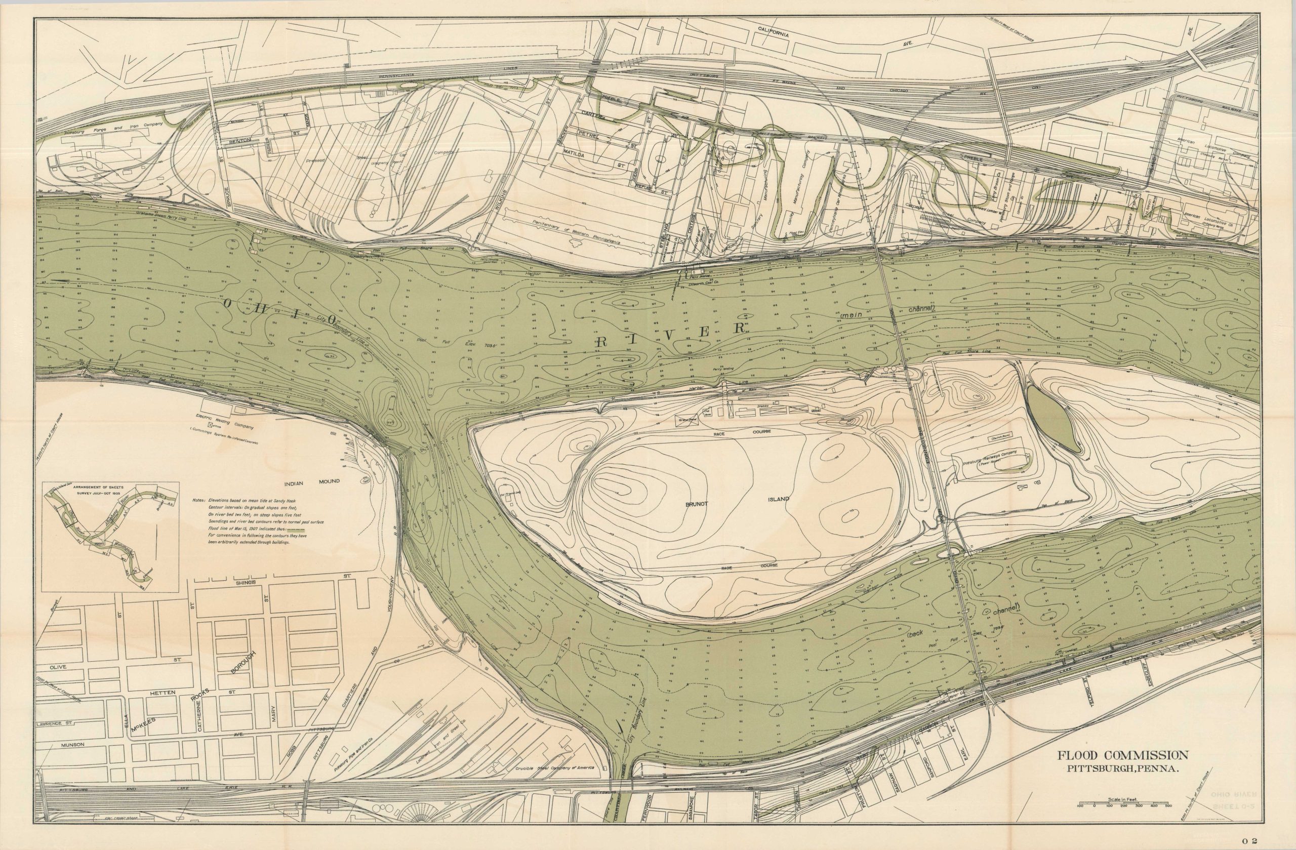 [Maps of the 1909 Flood Commission of Pittsburgh, Pennsylvania ...
