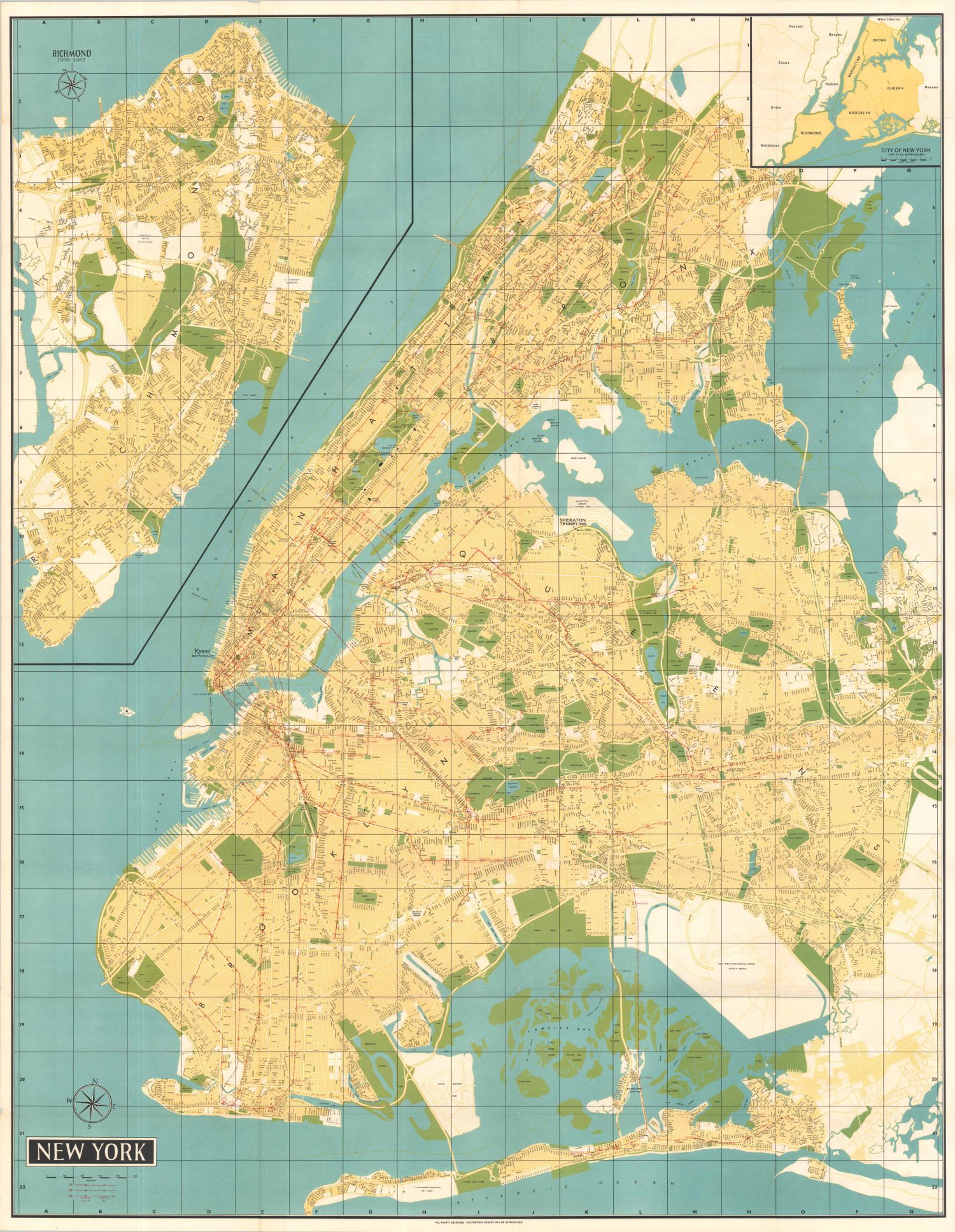 New York Picture Map - Curtis Wright Maps