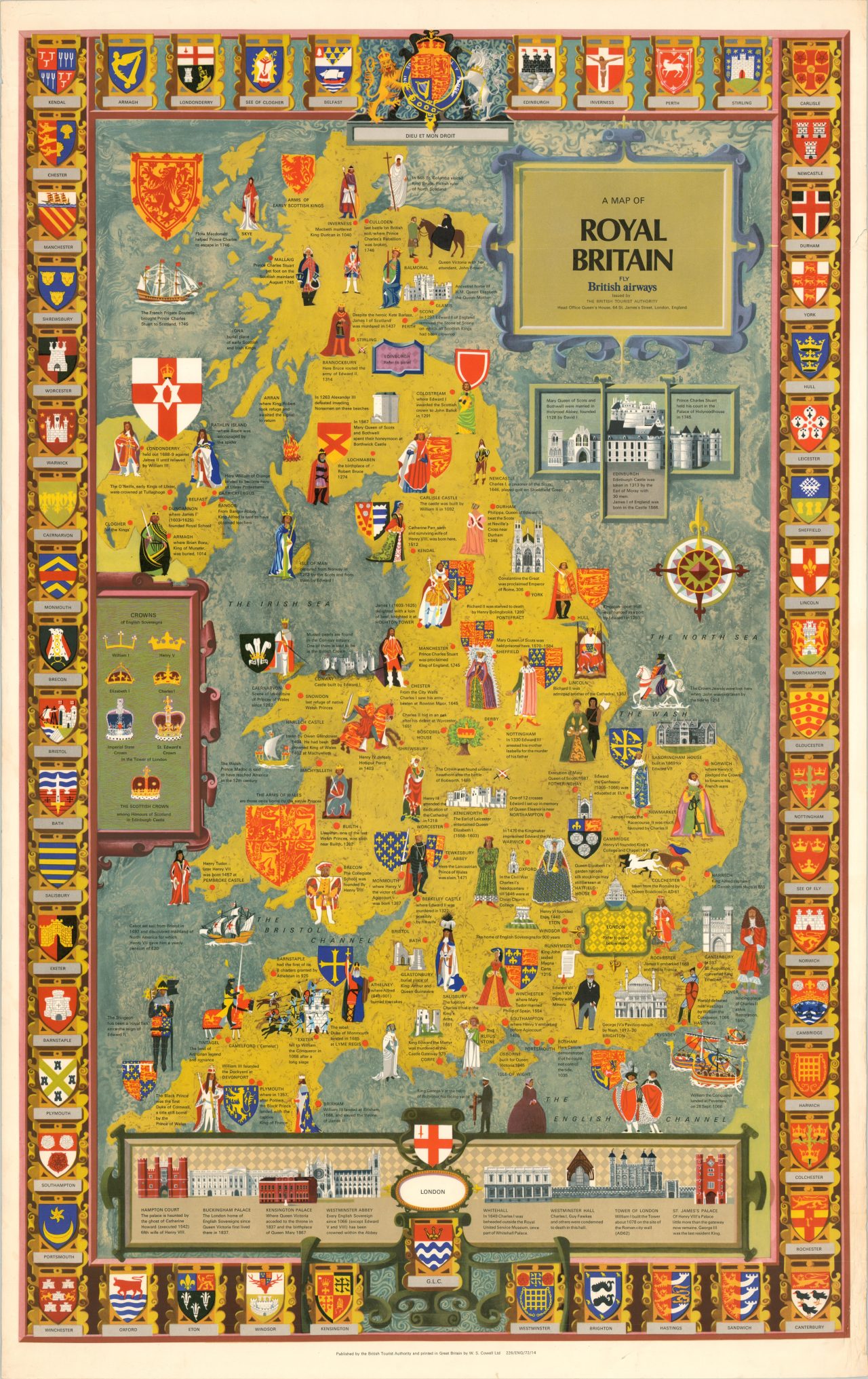 A Map of Royal Britain - Curtis Wright Maps