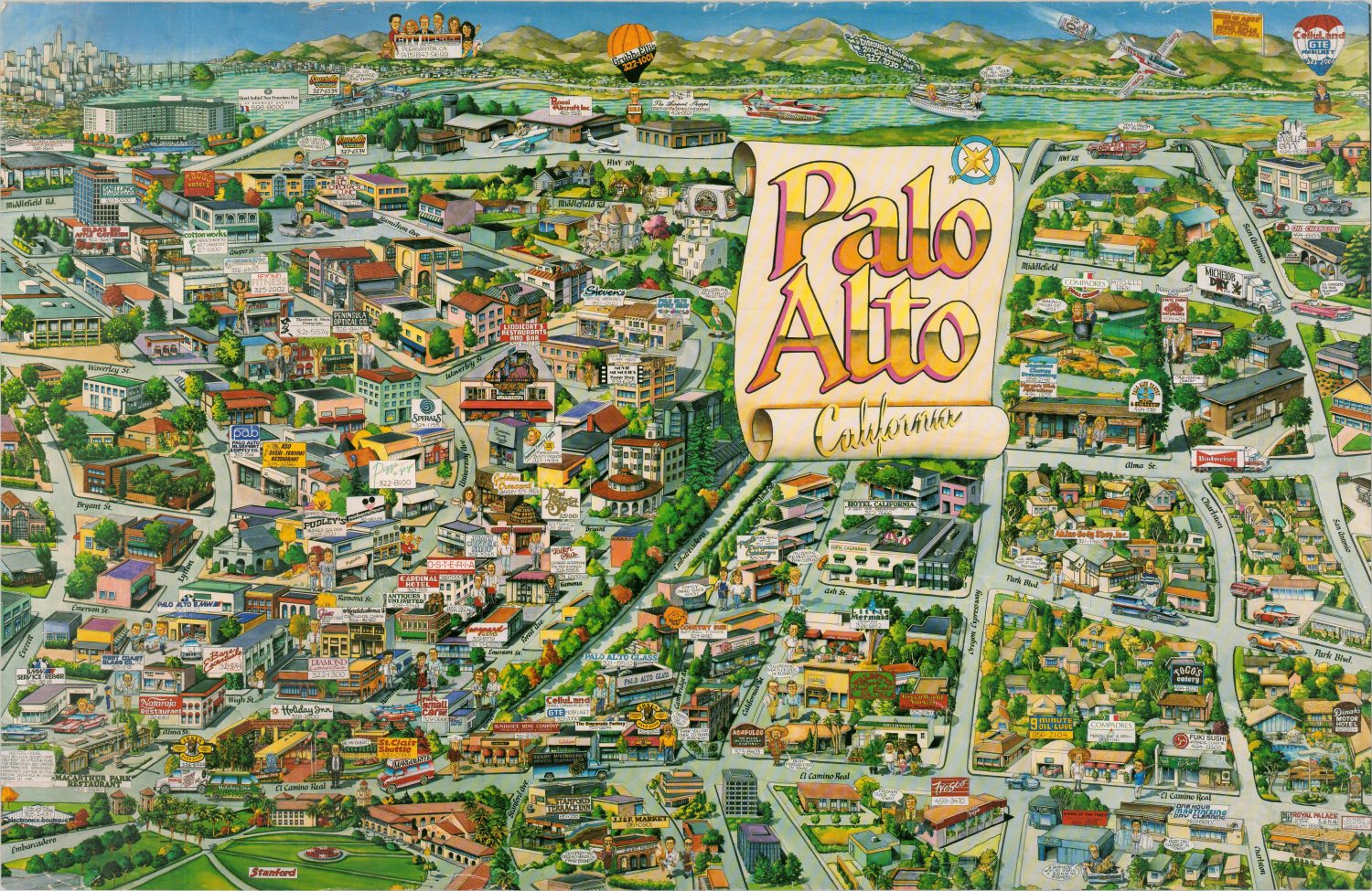 Palo Alto, California - Curtis Wright Maps