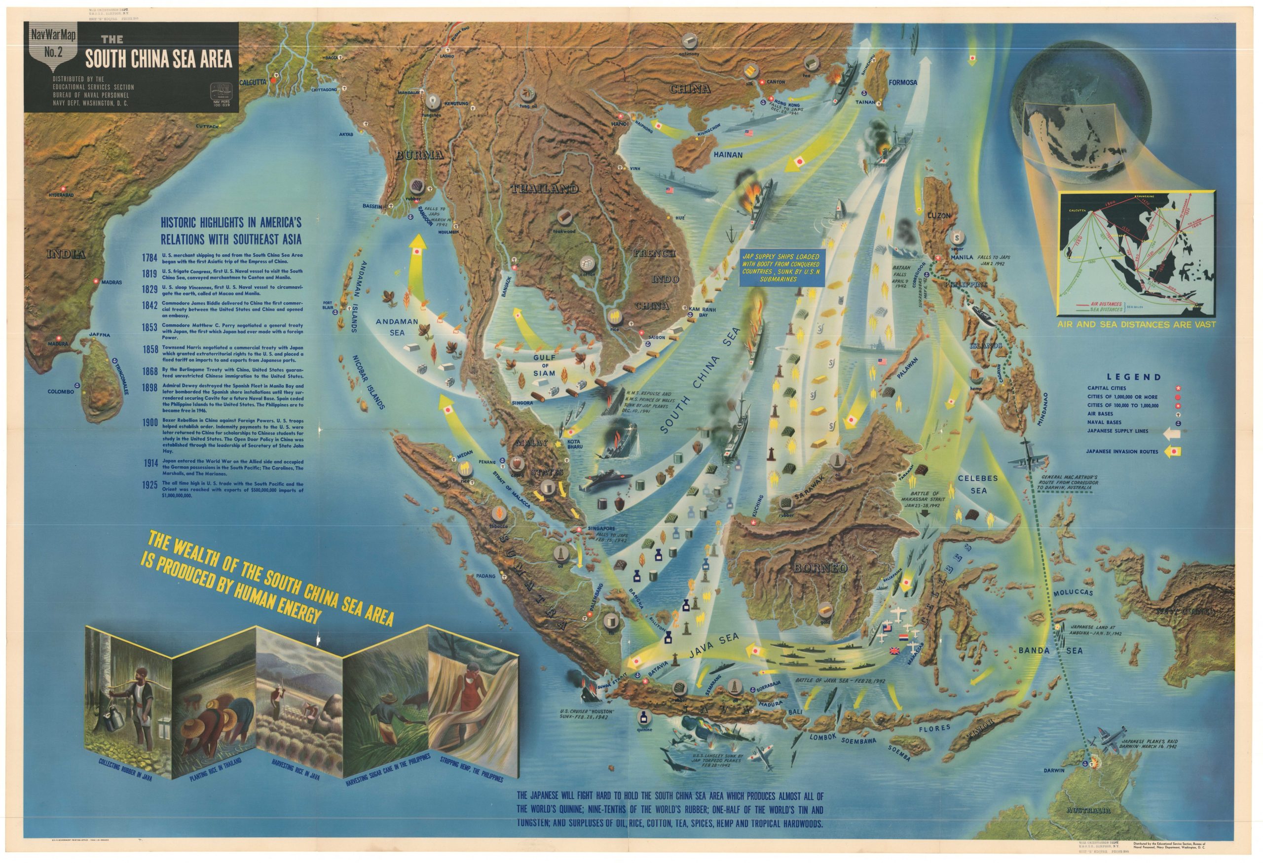 [Complete Set of Six NavWarMaps] - Curtis Wright Maps