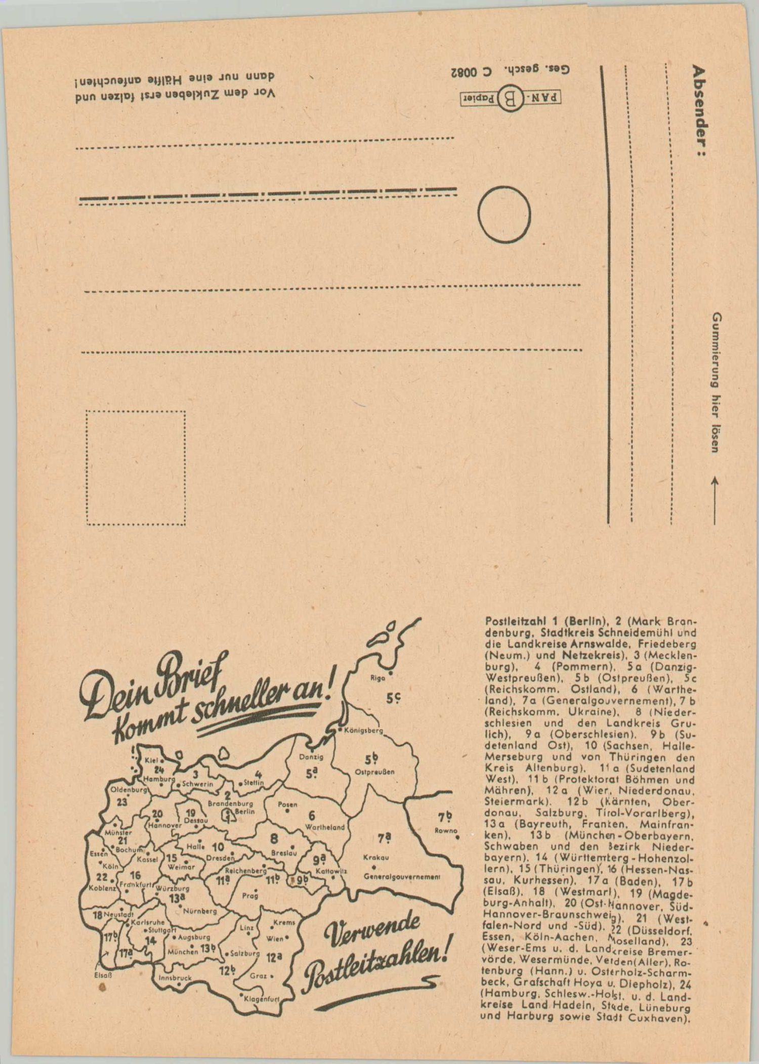 [German Military Envelope] - Curtis Wright Maps