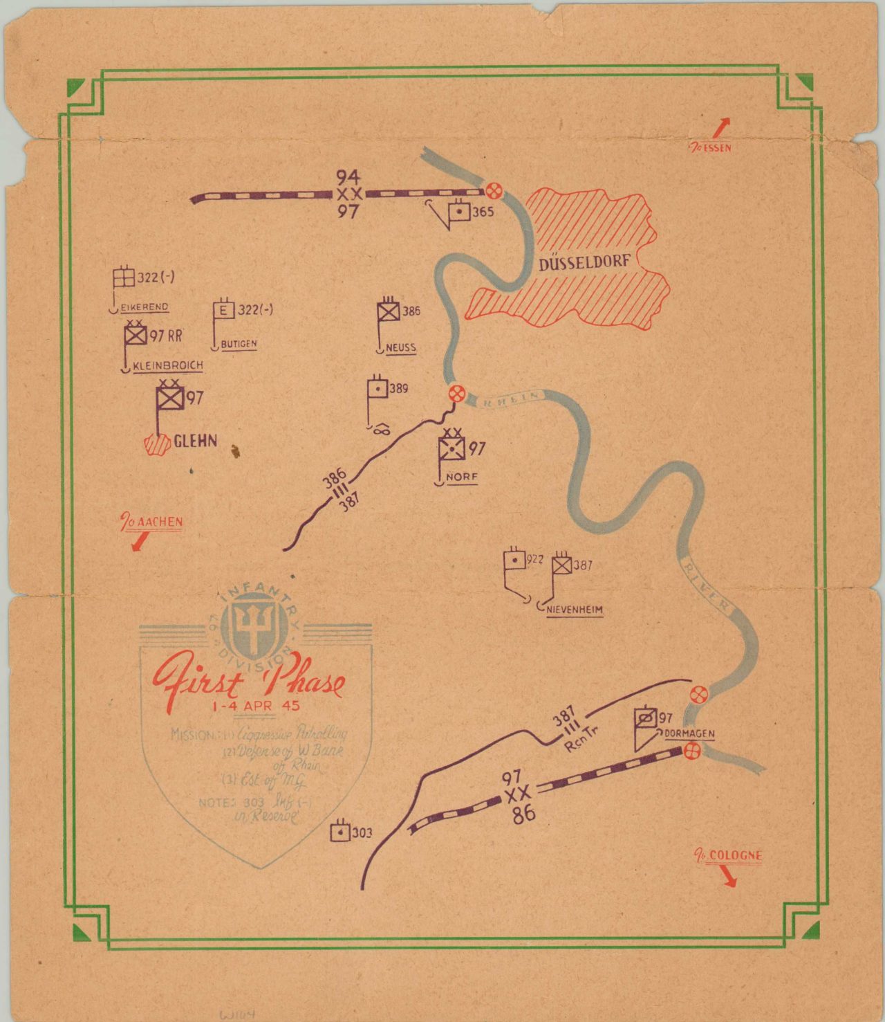 First Phase 1-4 Apr 45 - Curtis Wright Maps