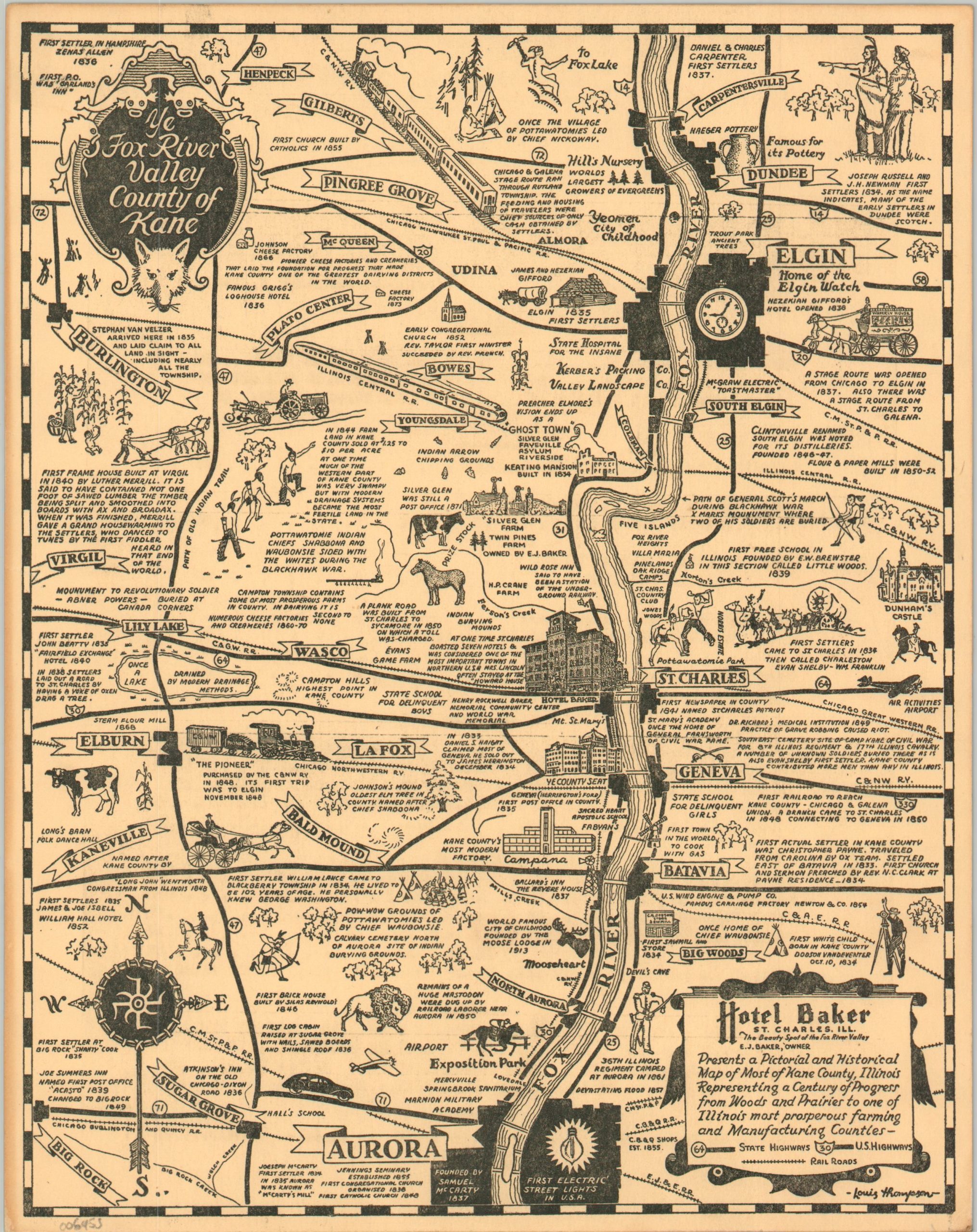 The Fox River Valley County of Kane - Curtis Wright Maps