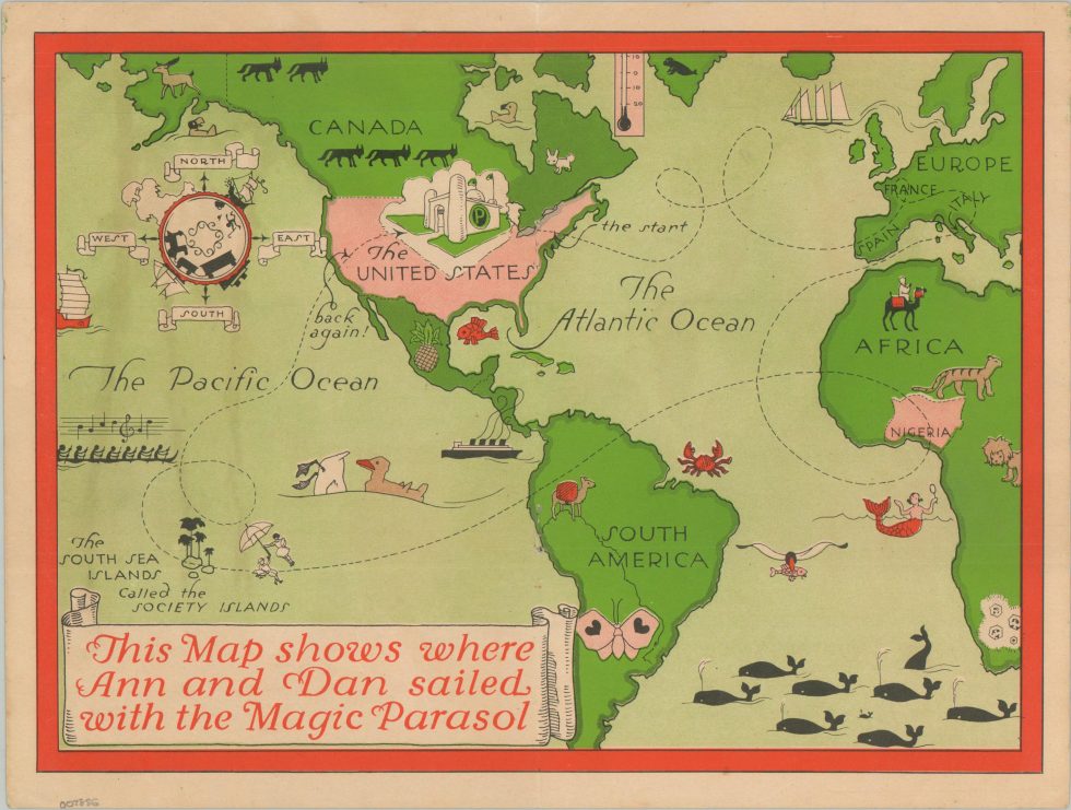 This Map shows where Ann and Dan sailed with the Magic Parasol - Curtis ...