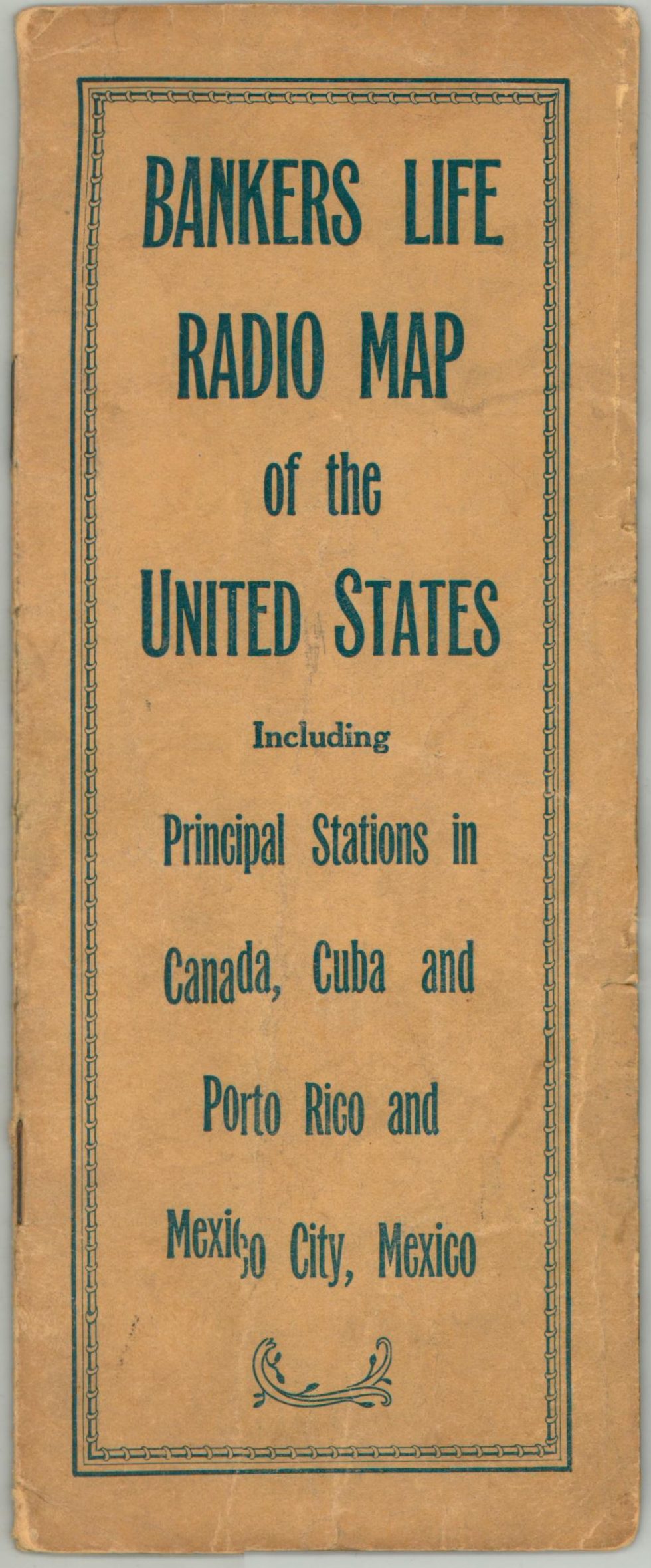 Radio Map of the United States - Curtis Wright Maps
