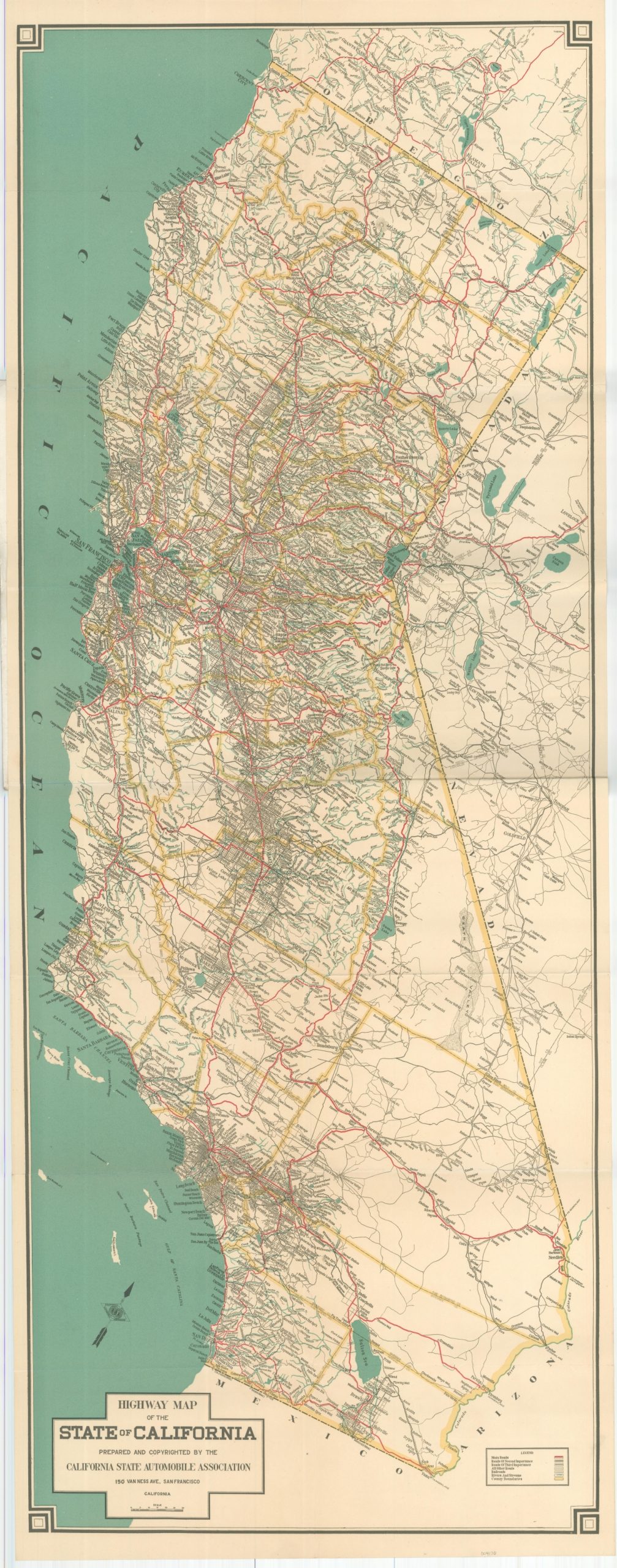 Map Of The State Of California California County Travel Map | Detailed