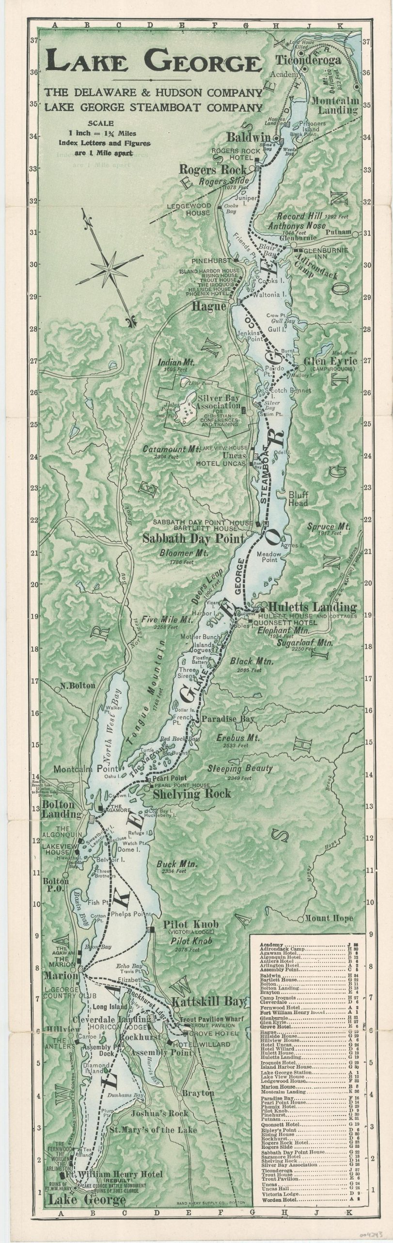 Lake George - Curtis Wright Maps