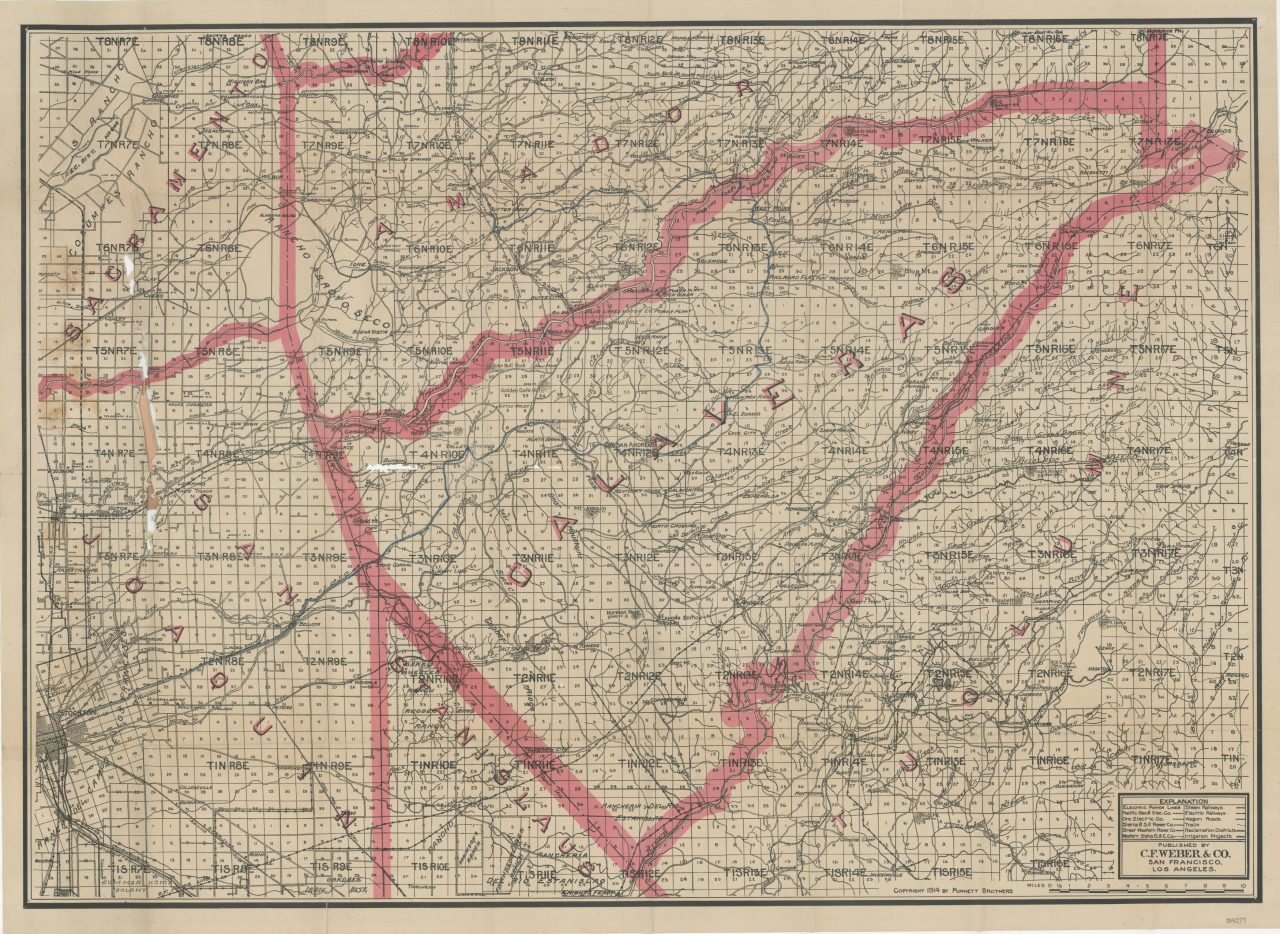 Weber's Map of Calaveras County, California - Curtis Wright Maps
