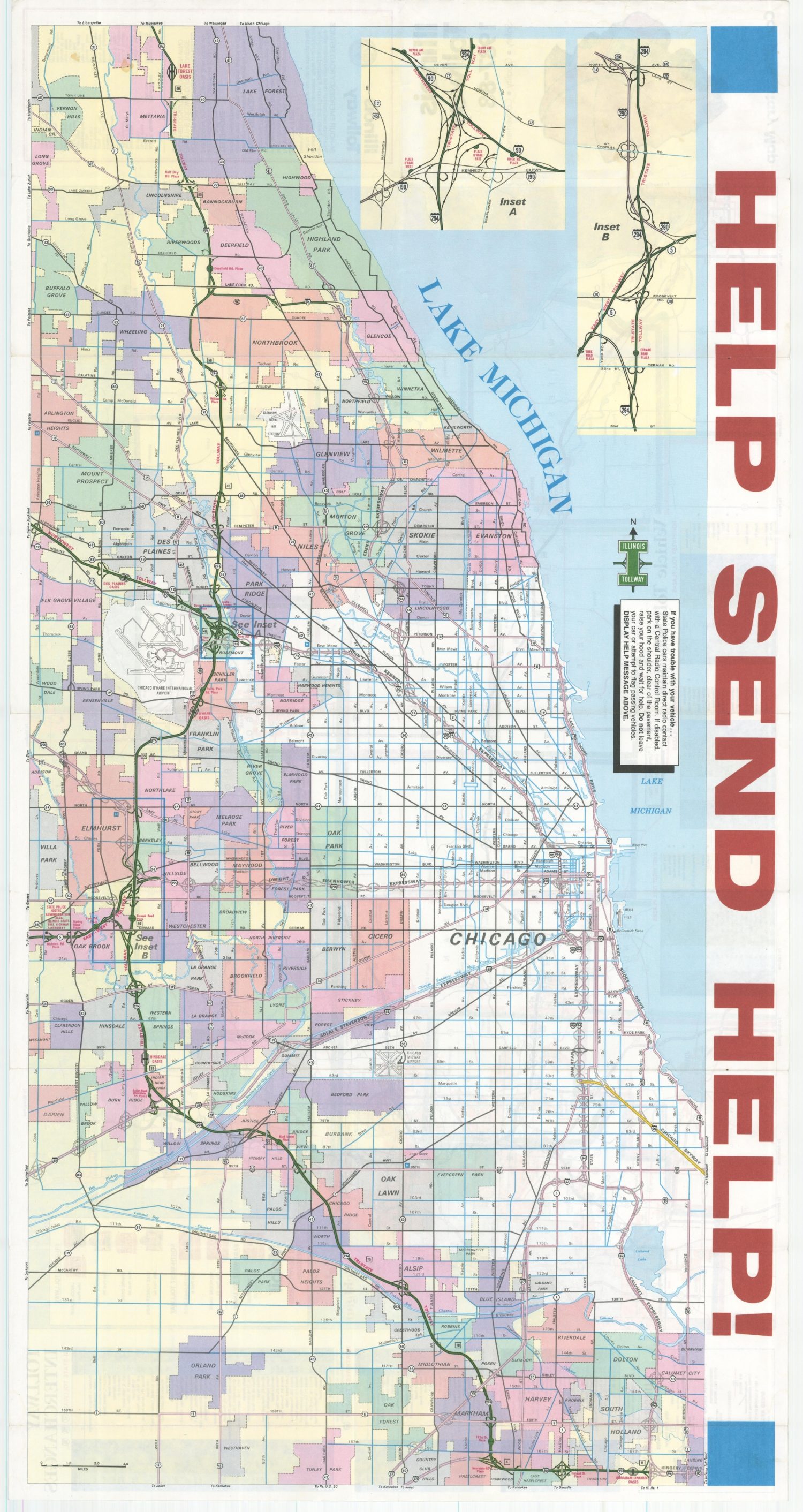 Illinois Tollway 1987-1988 - Curtis Wright Maps