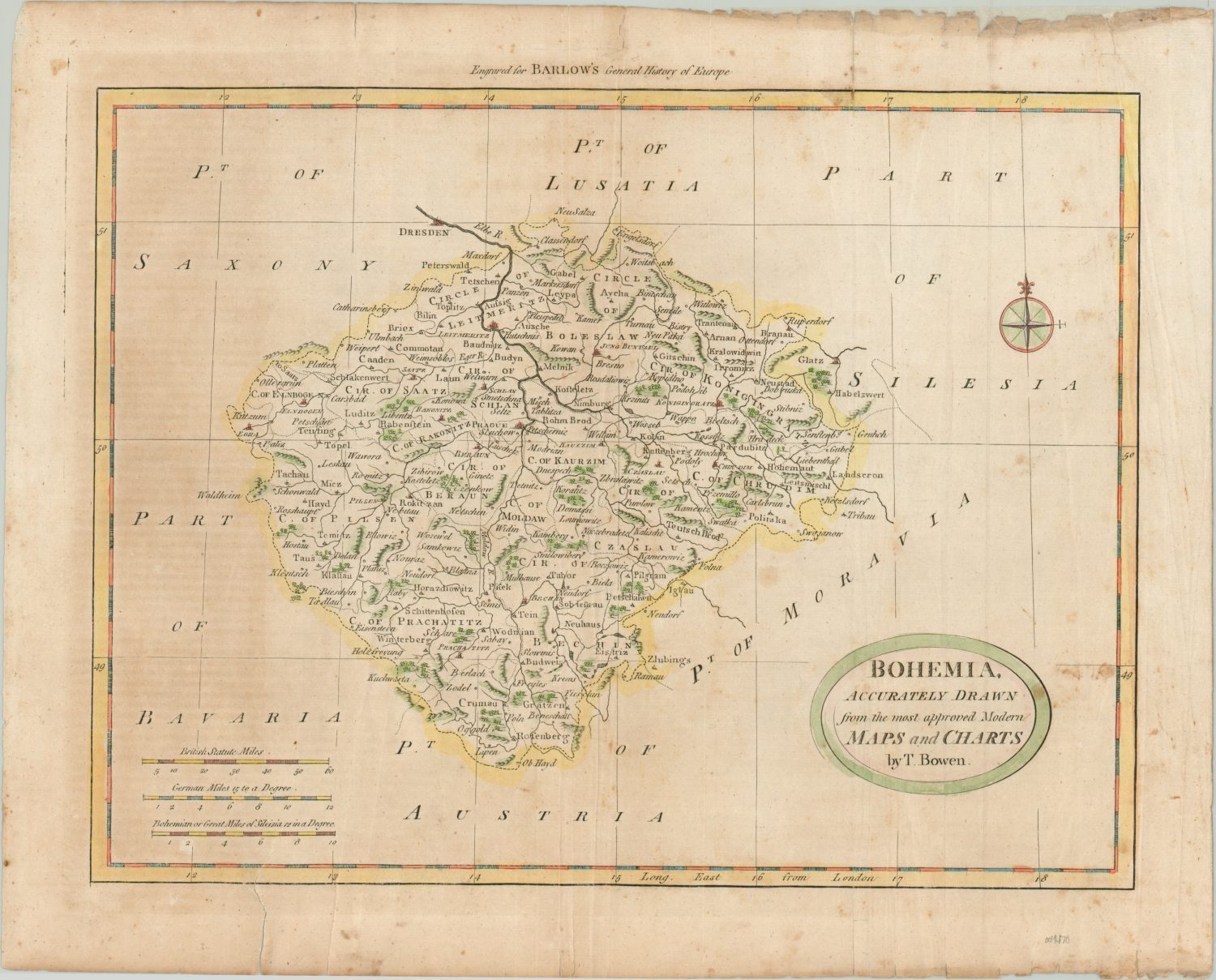 Bohemia, Accurately Drawn from the most approved Modern Maps and Charts ...