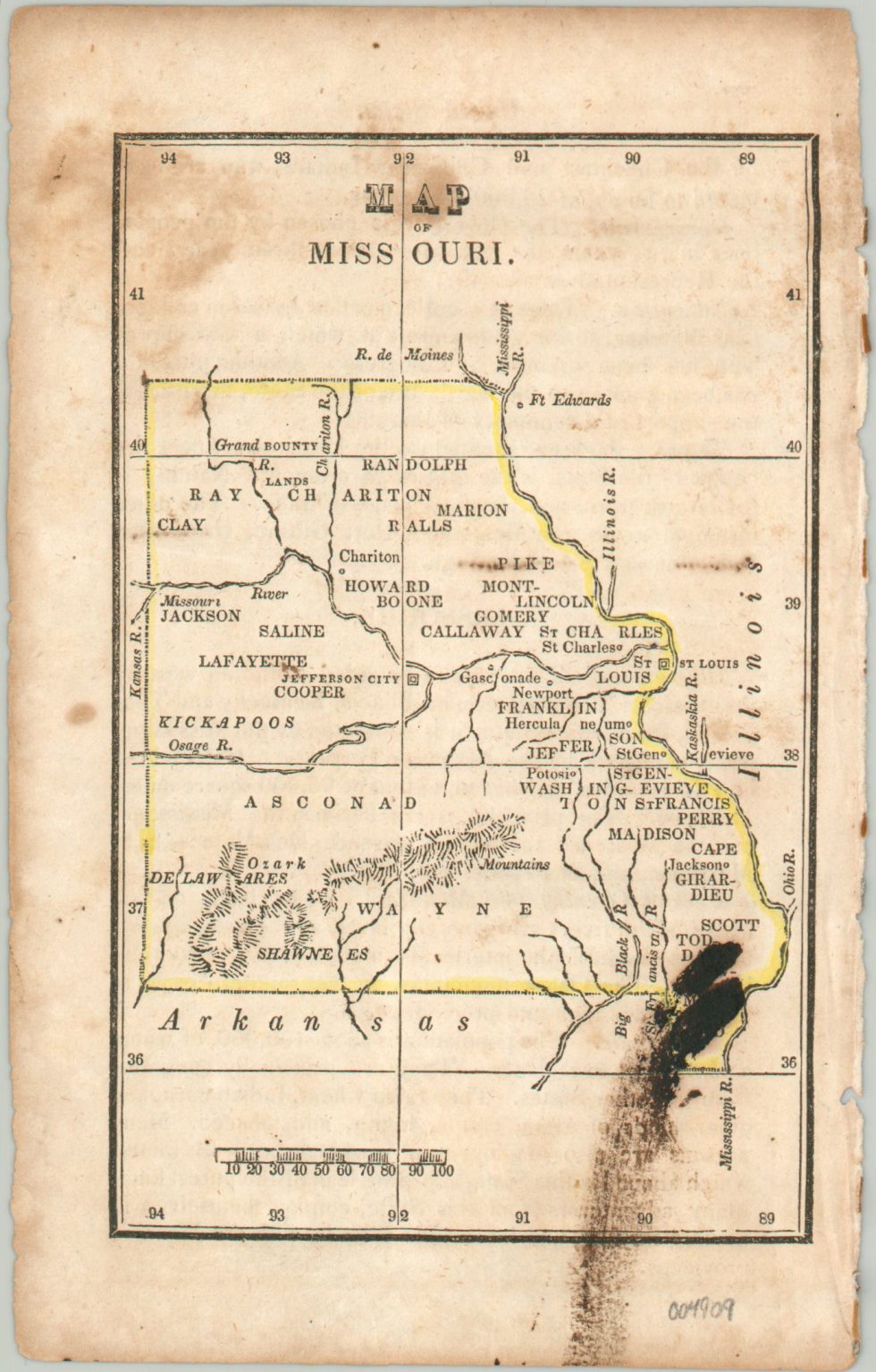 Map of Missouri - Curtis Wright Maps